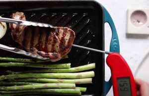 Grilled Lamb Steak with Asparagus - Nourish Nutrition Blog