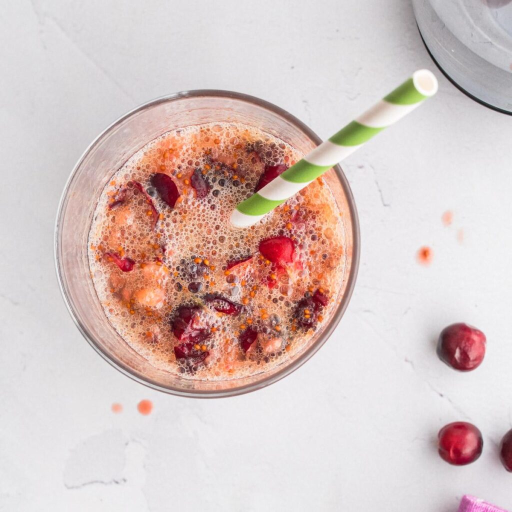 Smashed Cranberry Mocktail for One (no cranberry juice) - Nourish ...