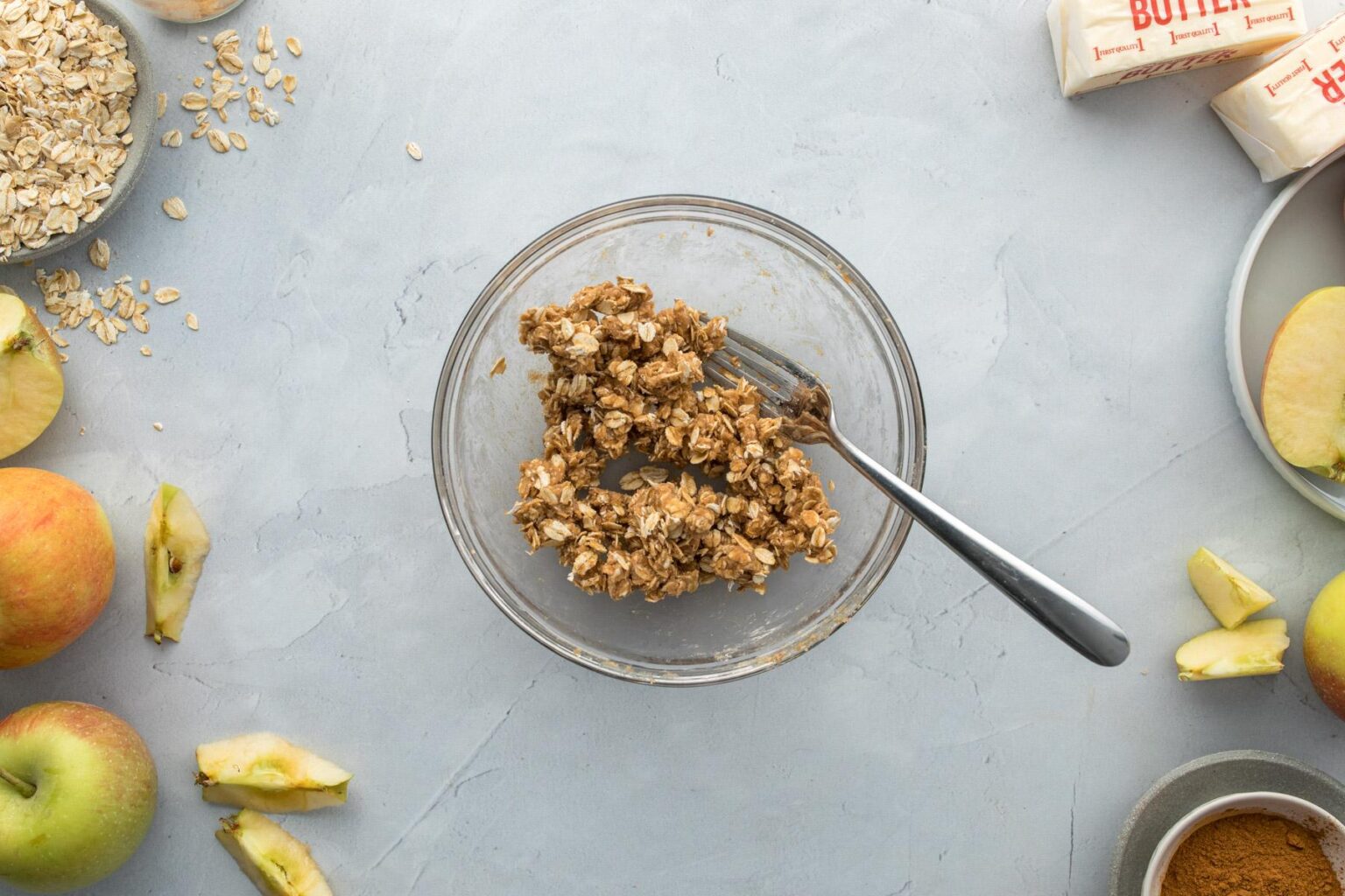Single Serve Apple Crisp - Nourish Nutrition Blog