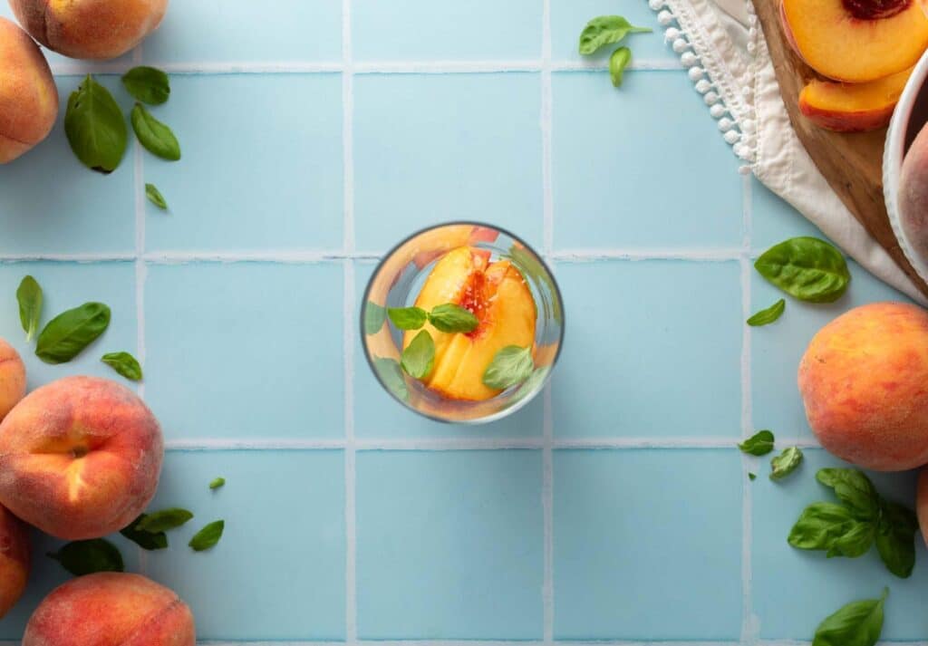 Peach Water - Nourish Nutrition Blog