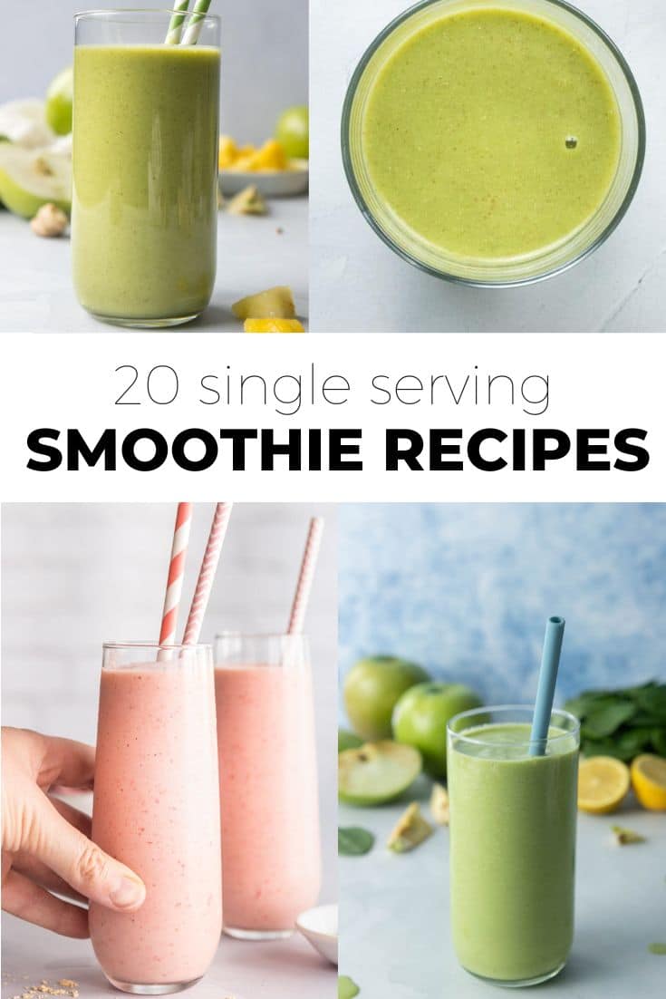 Single Serving Smoothie Recipes - Nourish Nutrition Blog